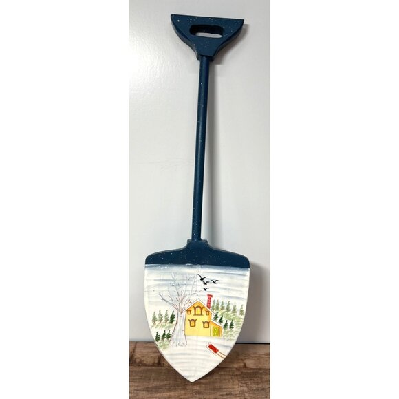 Holiday | Decorative Handpainted Wood Snow Shovel Wall Art With Winter ...